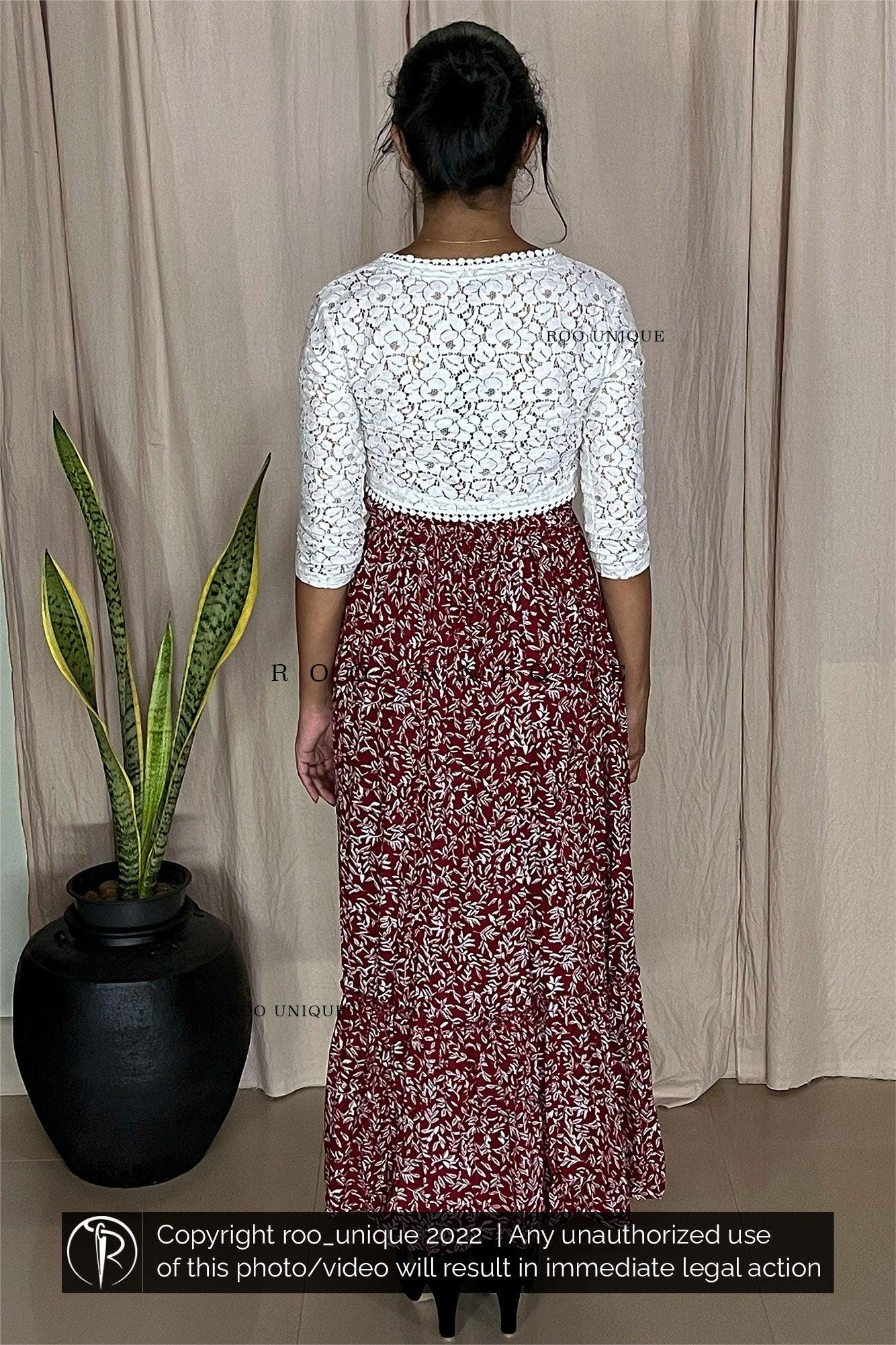 Front Tied White Net Shrug Only – ROO CLOTHING