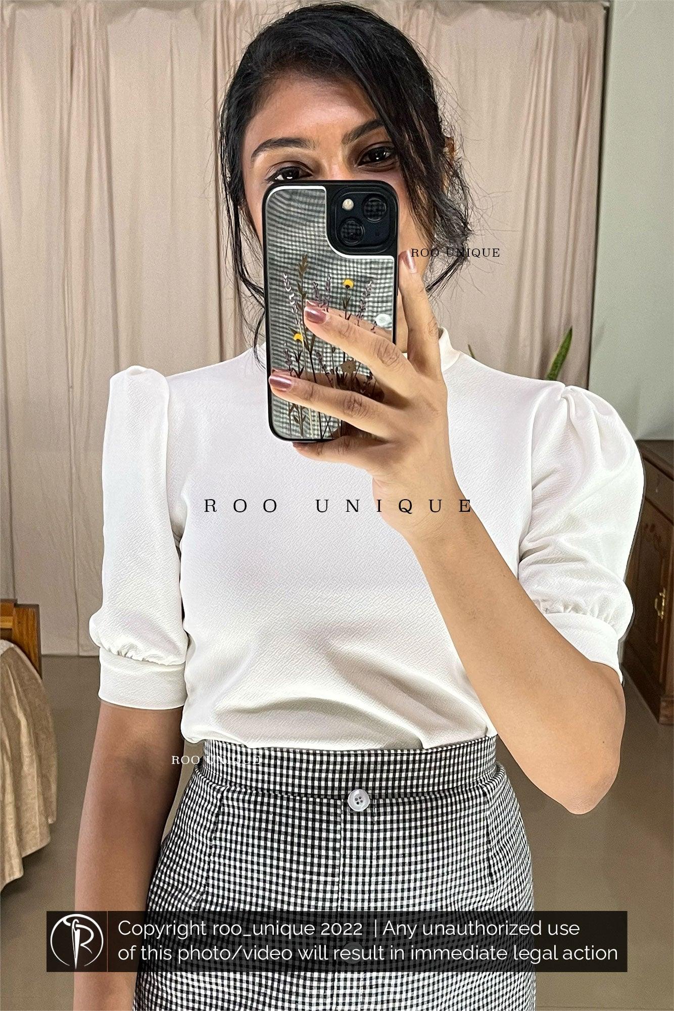 Black And White Check Skirt Only – ROO CLOTHING